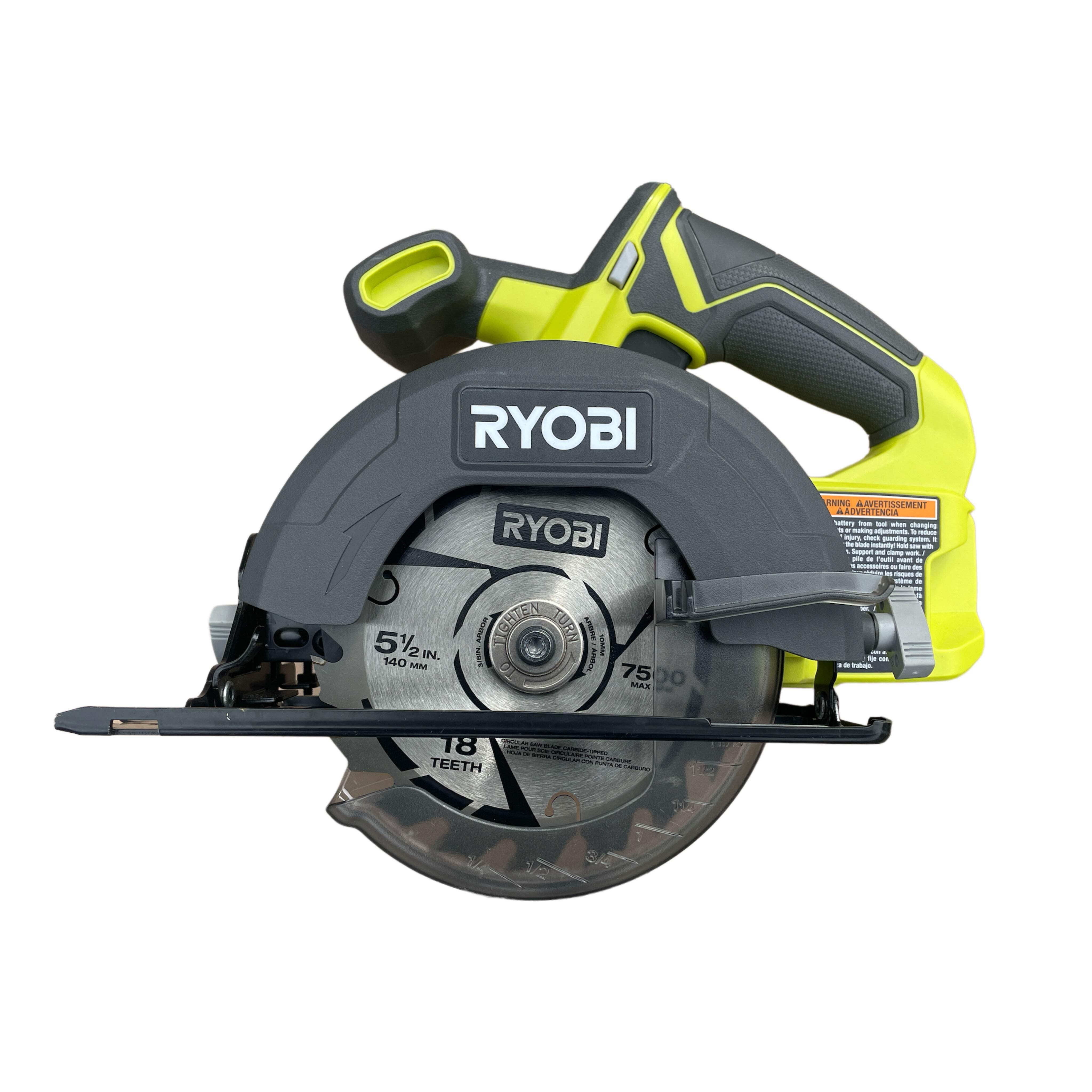 RYOBI 18-Volt ONE+ Cordless 5 1/2 in. Battery Powered Circular Saw ...