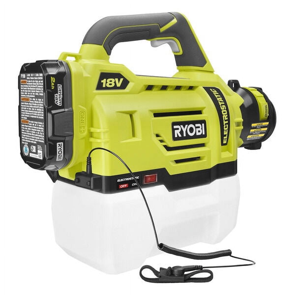 RYOBI - ONE+ 18V Cordless Electrostatic 0.5 Gal Sprayer with 2.0 Ah ...