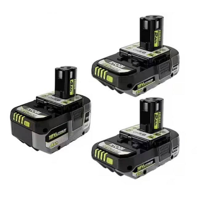 RYOBI ONE+ 18V Power Tools - Rechargeable Lithium-Ion Batteries, 4.0 Ah ...