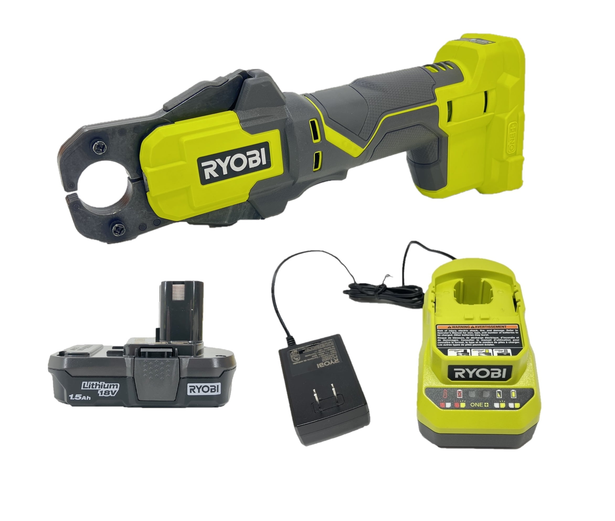 RYOBI ONE+ 18V Cordless PEX Tubing Clamp Tool Kit - Bulk Packaged with ...