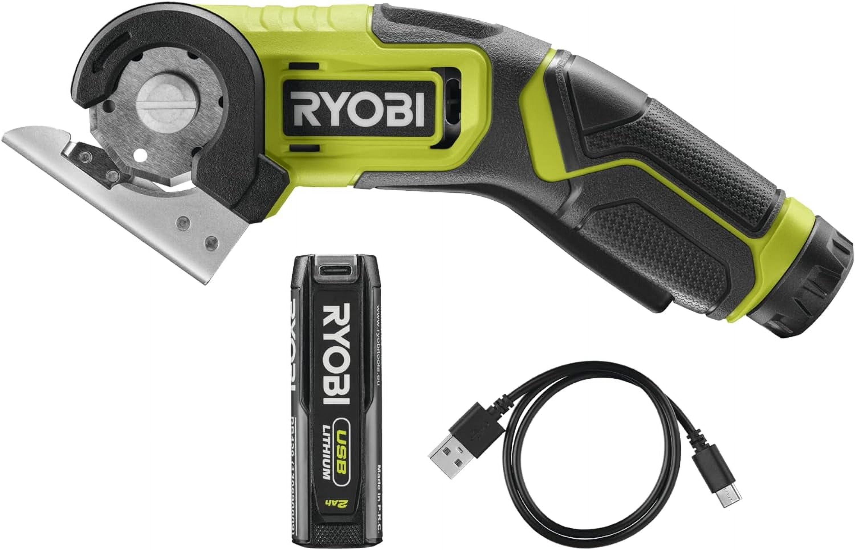 RYOBI RCT4-120G 4V Cordless Cutting Tool (1 x 2.0Ah), Hyper Green ...