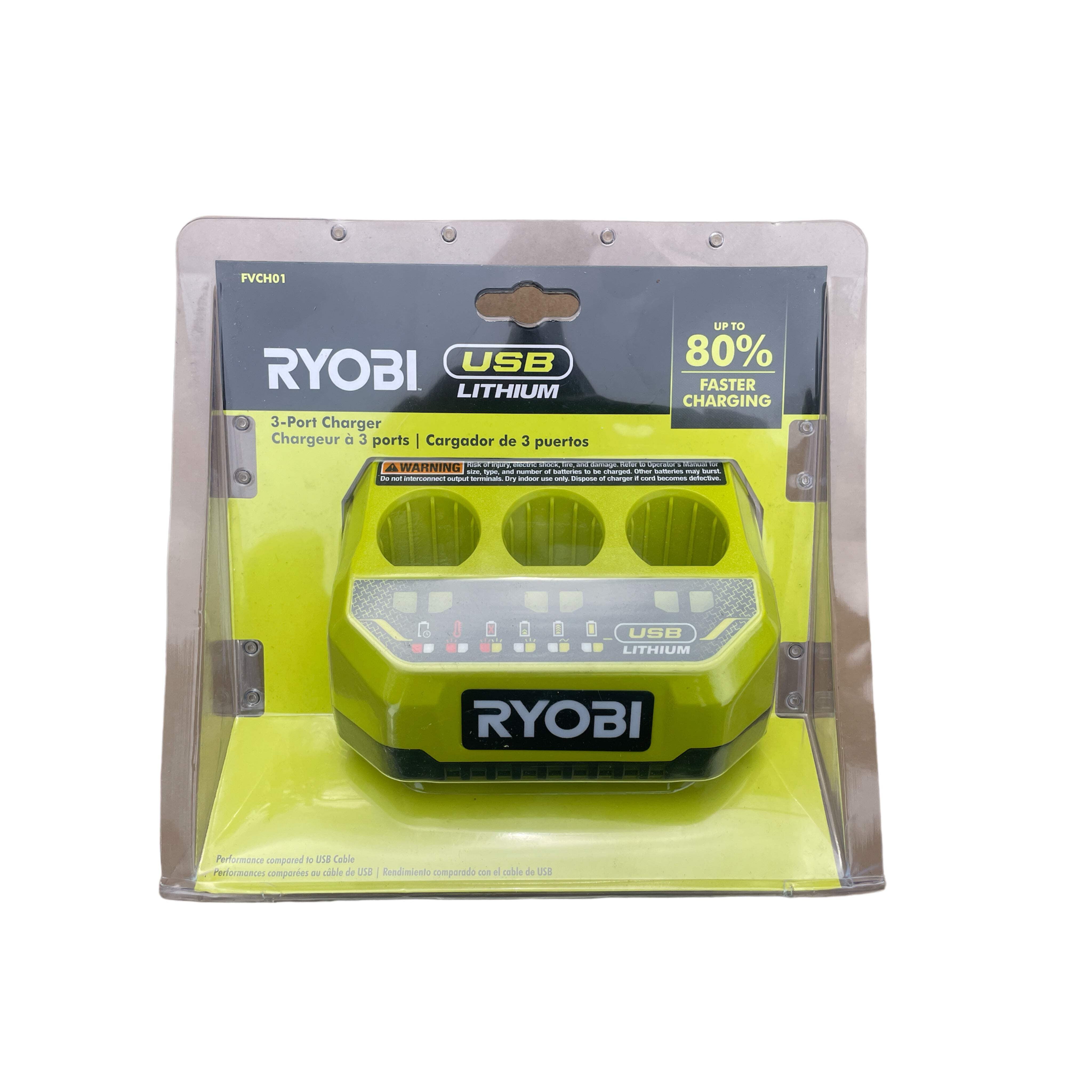 RYOBI USB Lithium 3-Port Charger - Walmart.com