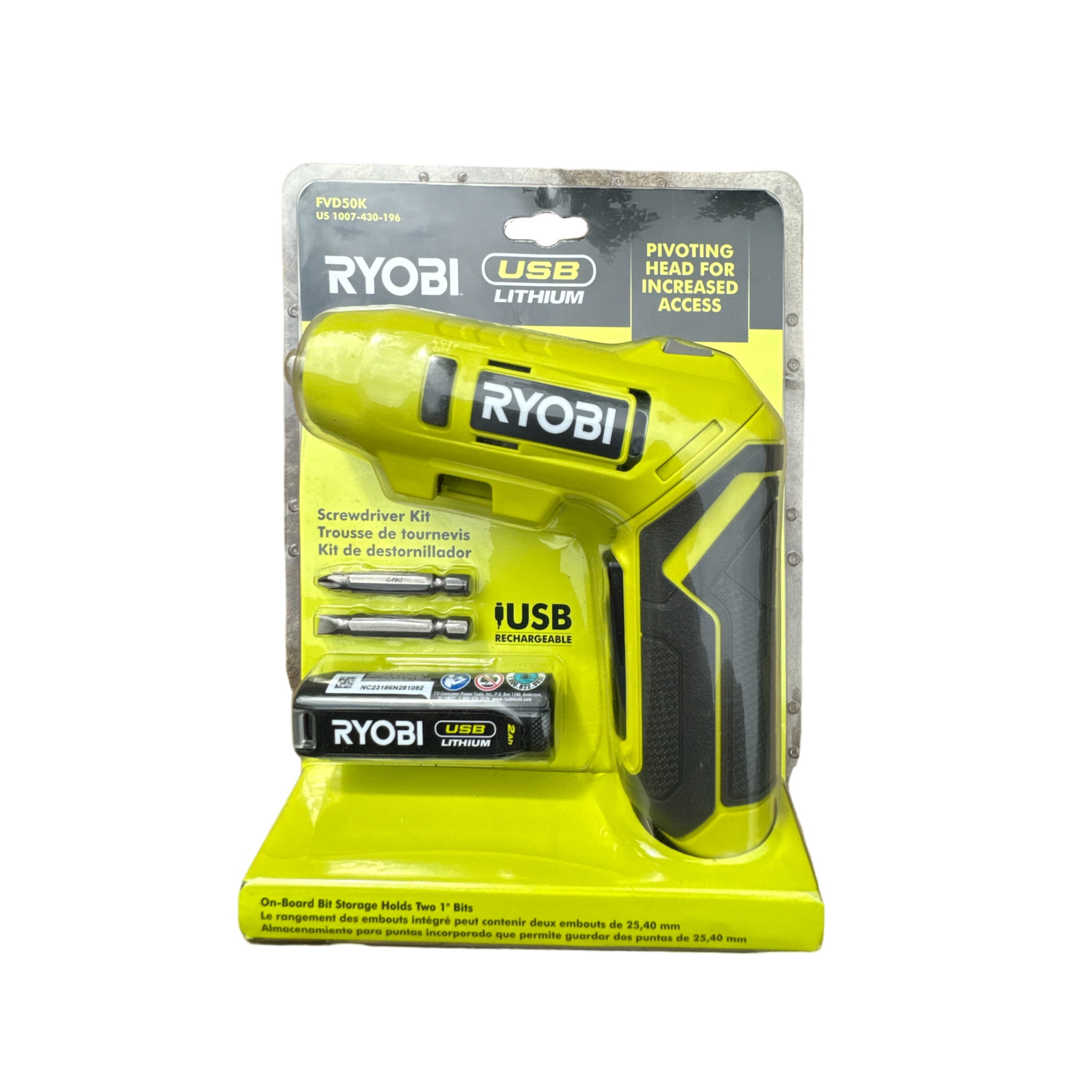 RYOBI USB Lithium Screwdriver Kit - Walmart.com