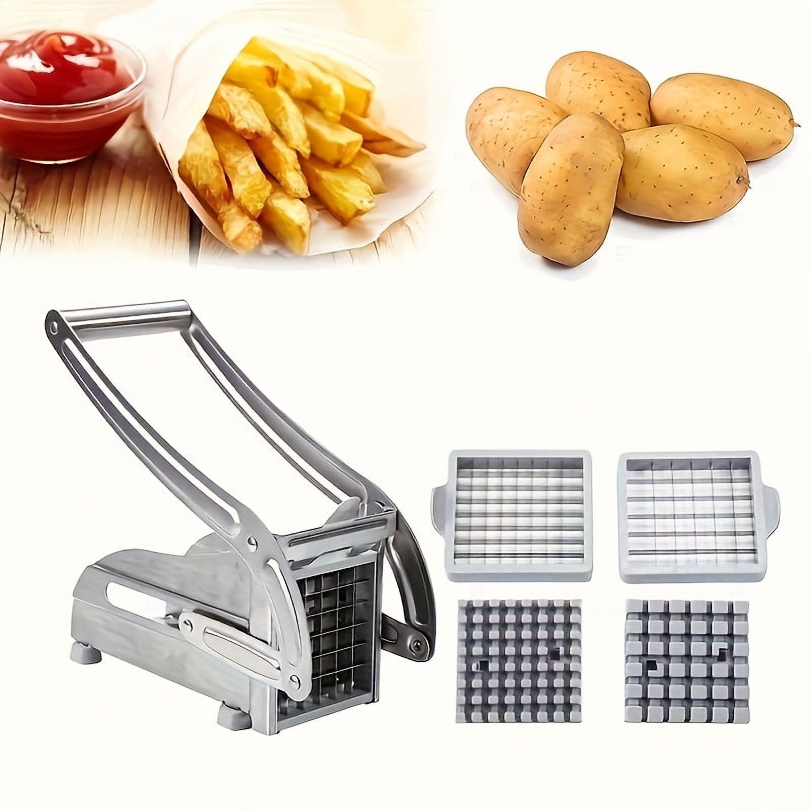 RYPFOEWBN Heavy-duty stainless steel French fries cutting machine, with ...
