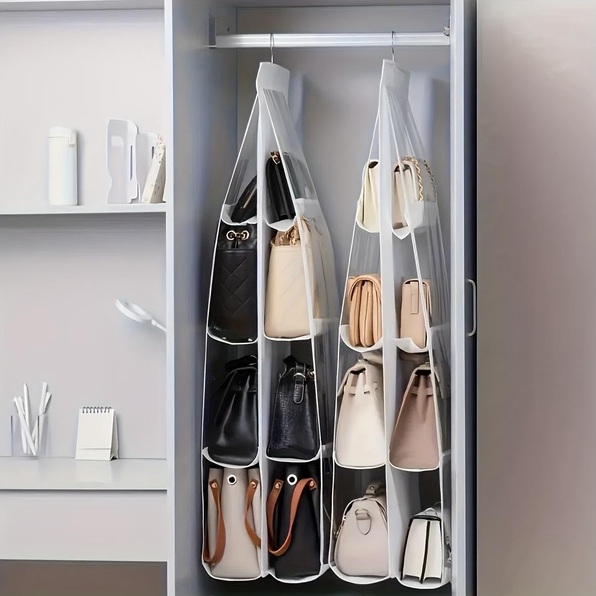 RYPFOEWBN Wardrobe storage hanging bag, multi-layer separation, space ...