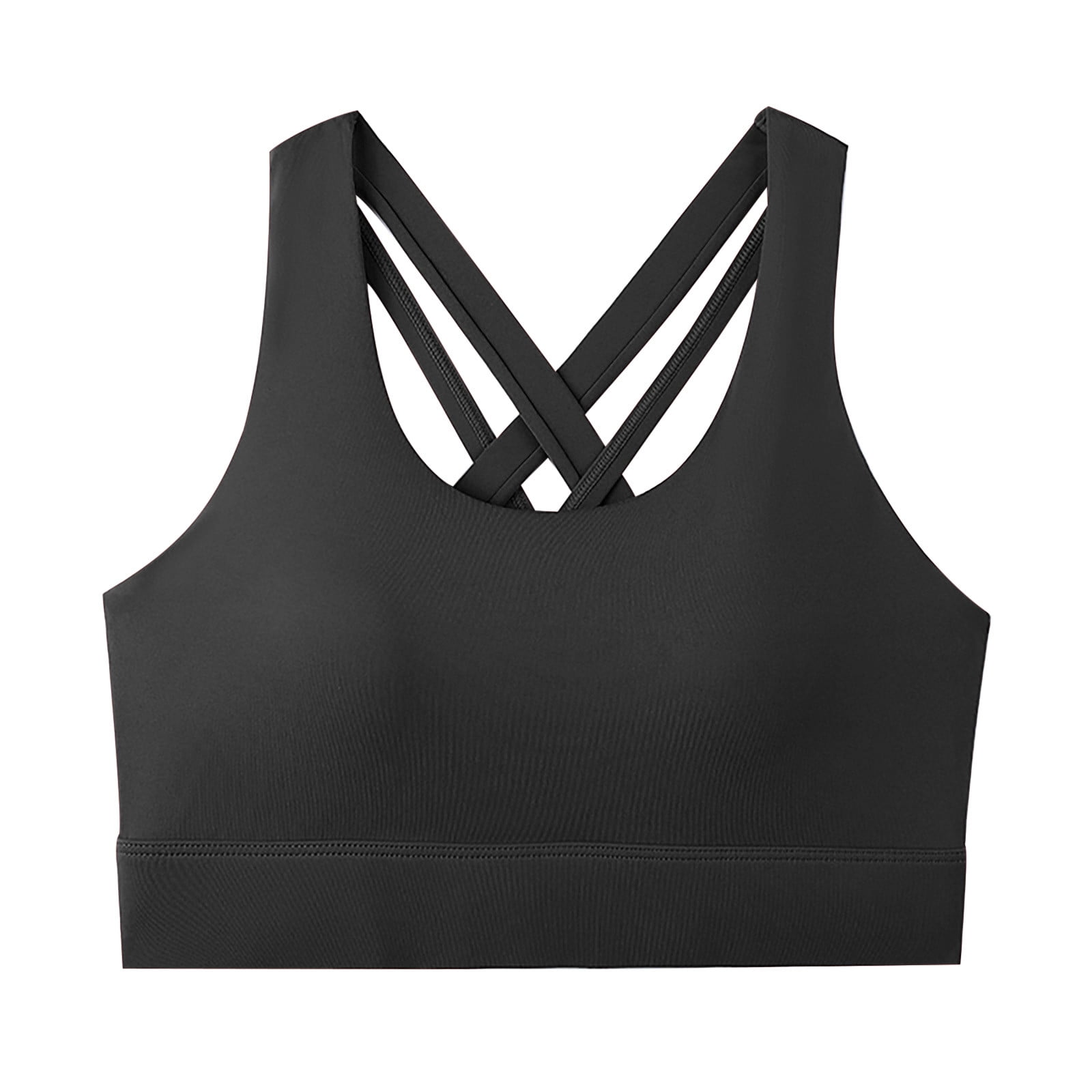 RYRJJ High Impact Sports Bras for Women with Removable Cups Strappy ...