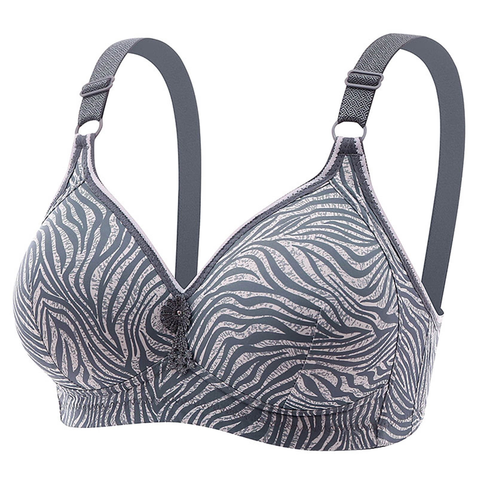RYRJJ Leopard Print Wirefree Bras for Women Comfortable Breathable Bras ...