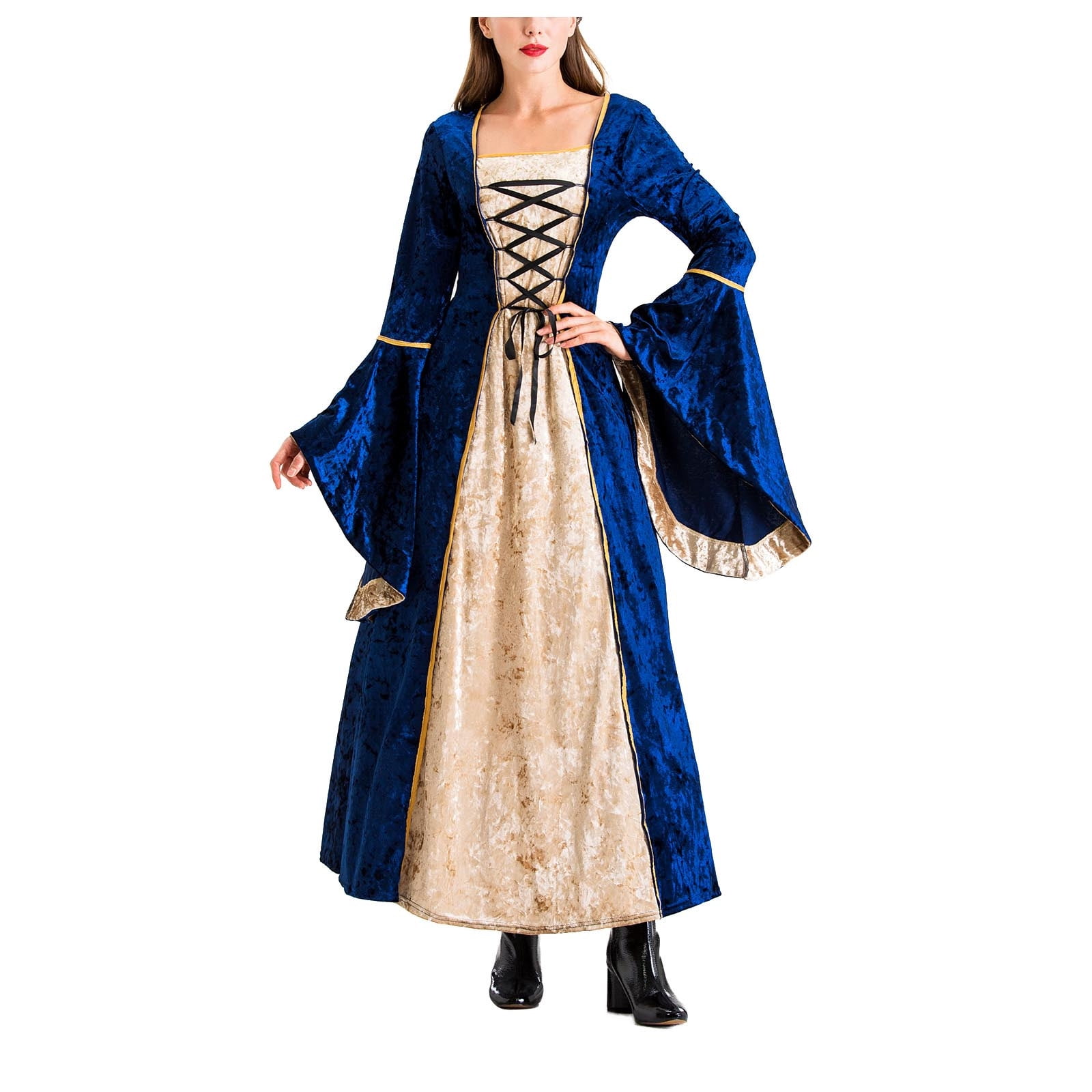 Blue Peasant Renaissance Dress