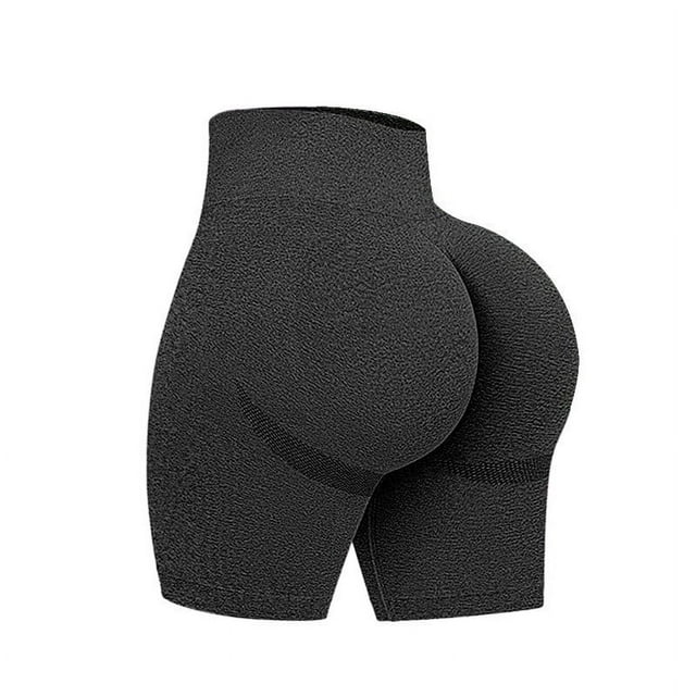 Ryrjj Scrunch Butt Lifting Seamless Shorts For Women High Waist Tummy Control Workout Biker