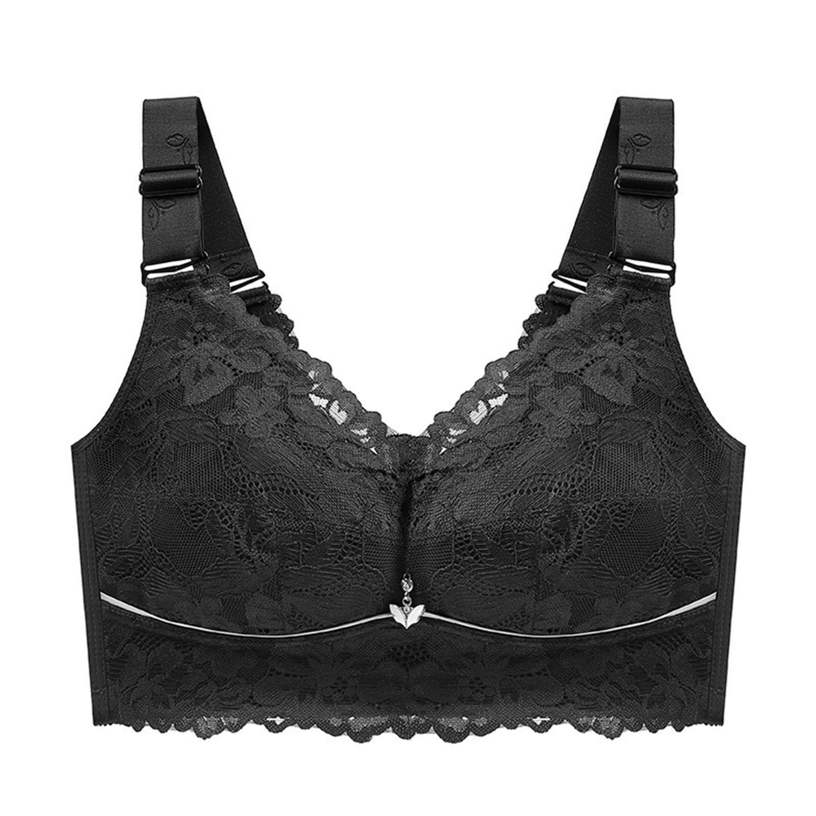 RYRJJ Push Up Lace Floral Bralette Bras for Women's Unlined T Shirt Bra ...