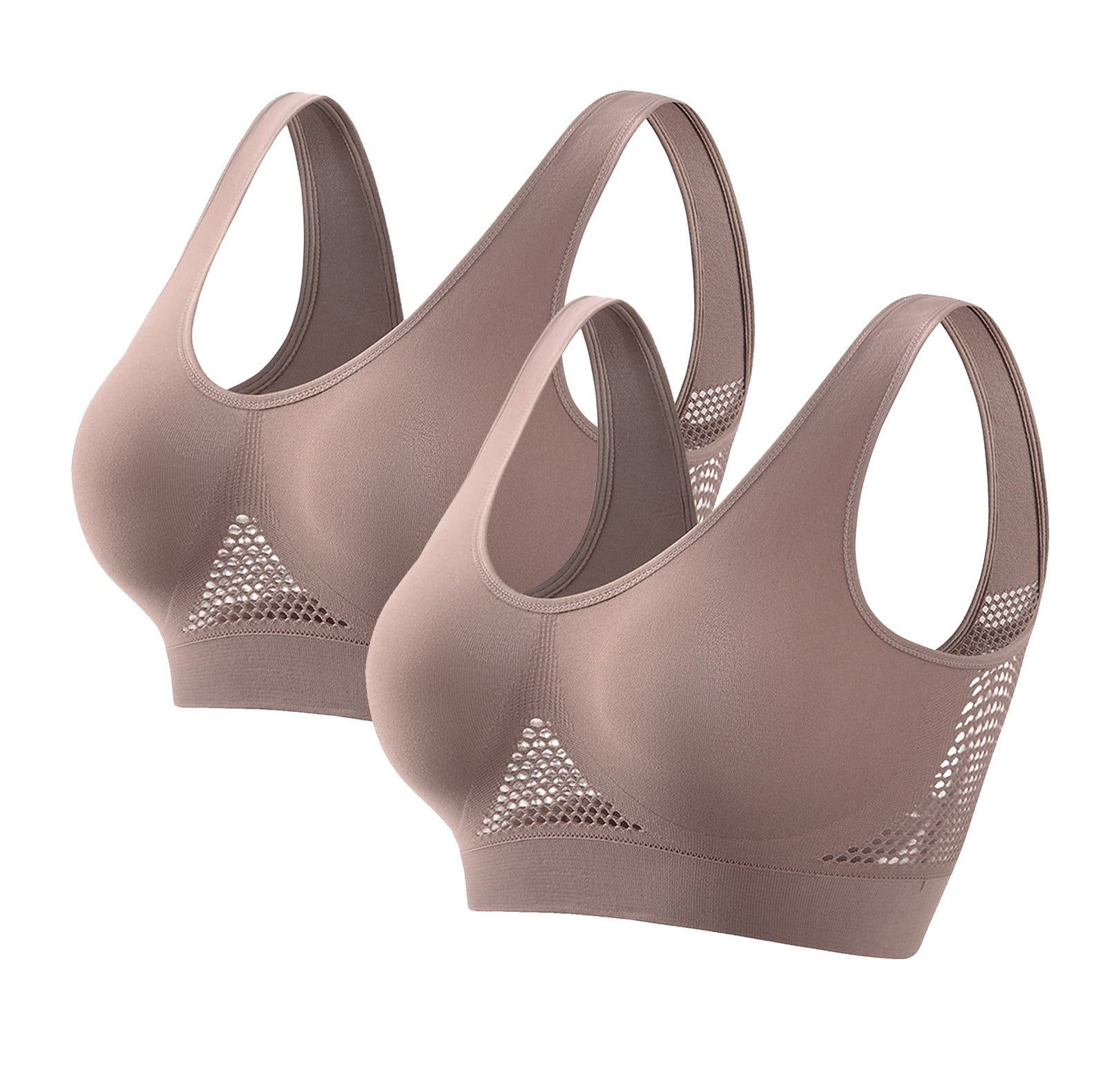 RYRJJ Sport Bras for Women High Support Plus Size Yoga Bra Wirefree ...