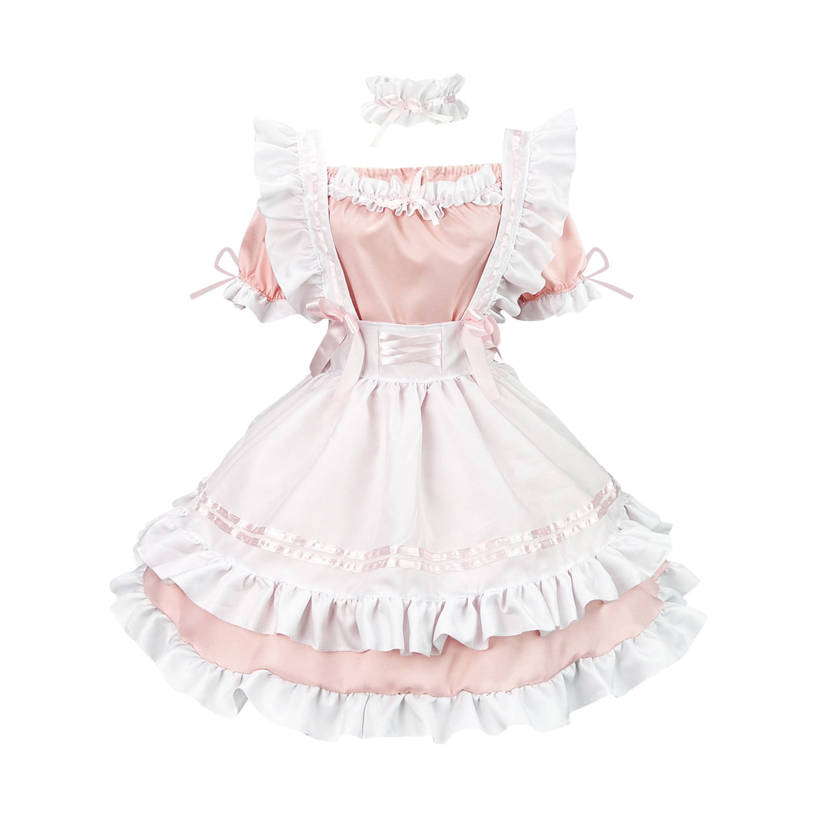 RYRJJ Women's German Dirndl Dress Bavarian Oktoberfest Dresses with ...