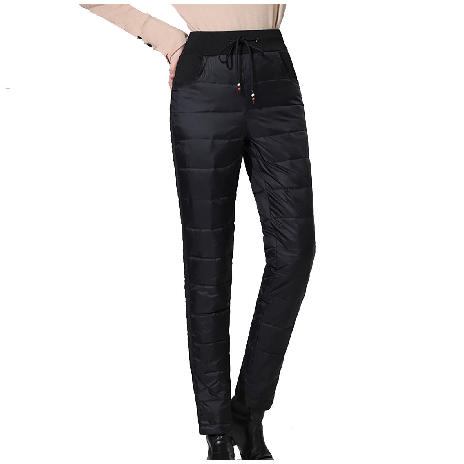 RYRJJ Women's Puffer Pants Winter Windproof Warm Outdoor Ski Snow Pants ...