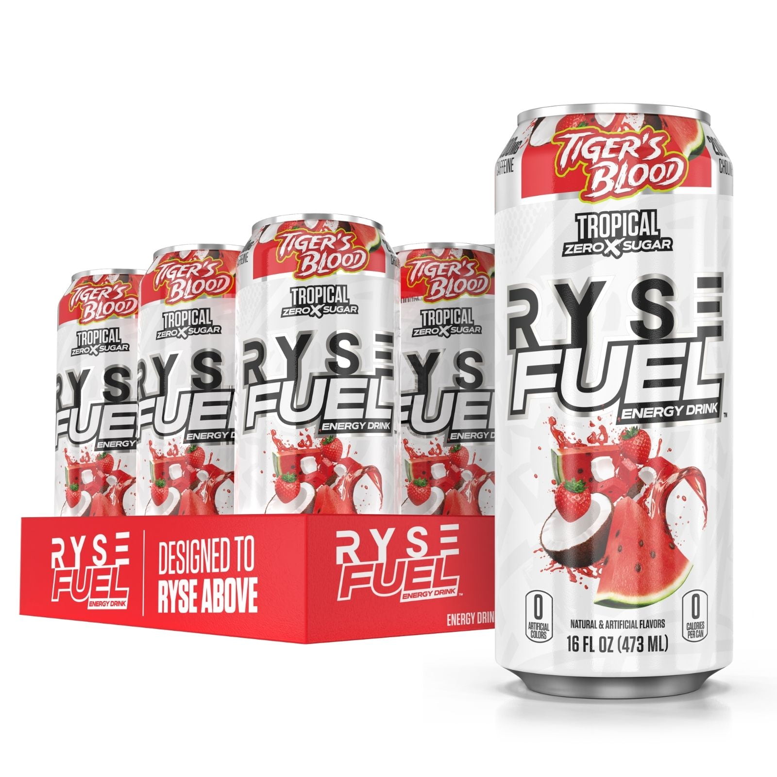 RYSE Sugar-Free Fuel Energy Drink | Vegan, Gluten-Free | 0 Calorie ...
