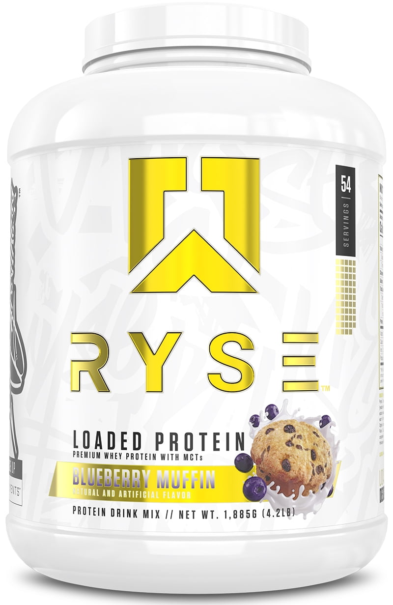 RYSE Loaded Protein Powder, Blueberry Muffin, 54 Servings - Walmart.com