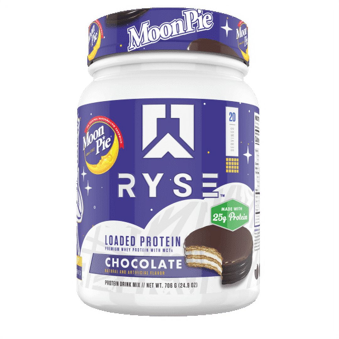 RYSE Moonpie Protein Supplement Mix, Chocolate, 20 Servings, 25g ...