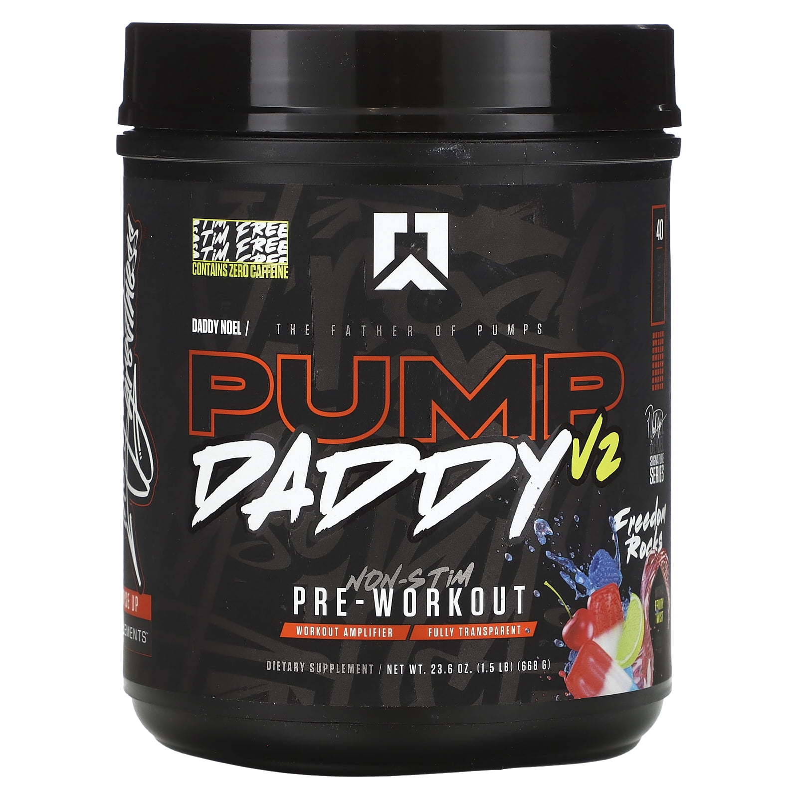 RYSE Pump Daddy V2 Pre Workout Powder - Freedom Rocks - 40 Servings - Walmart.com