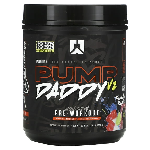 RYSE Pump Daddy V2 Pre Workout Powder - Freedom Rocks - 40 Servings ...