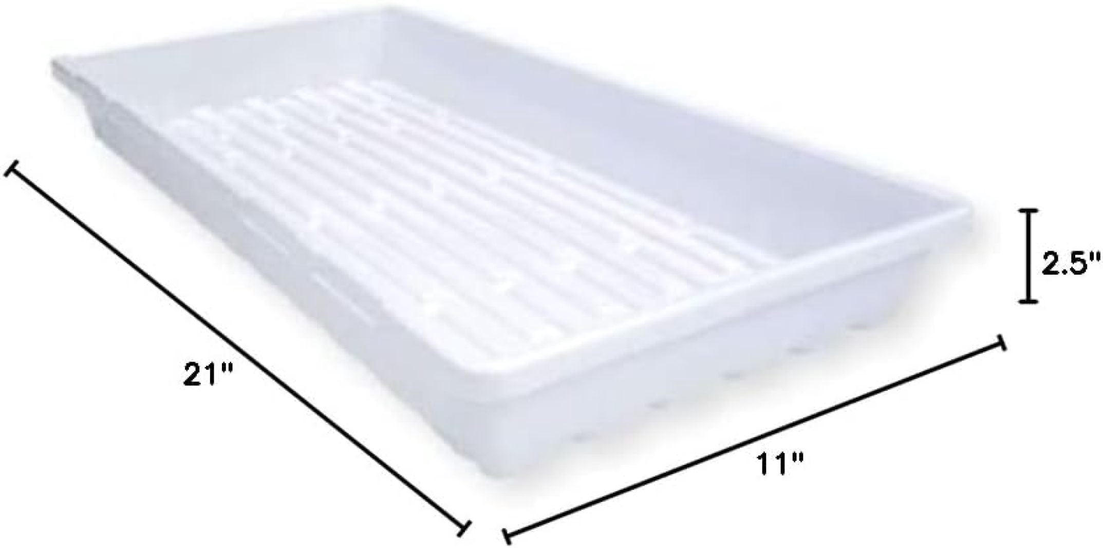 RYTZ 1020 Trays White Extra Strength - 5 Pack No Hole - Seed Starter ...