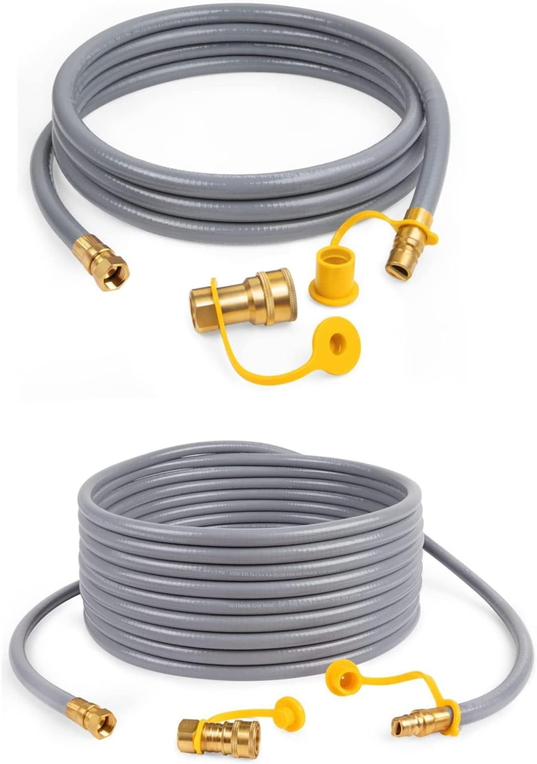 RYTZ 3/8-Inch Natural Gas Quick Connect Hose, Propane to Natural Gas Conversion Kit for Grill ...