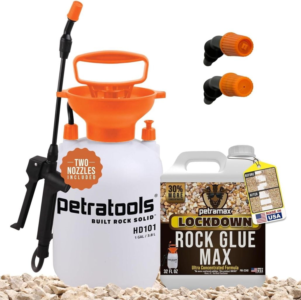 RYTZTools Landscaping Bundle: Rock Glue Max 32 oz & 1-Gallon Pump ...