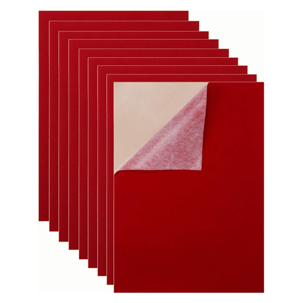 RYUJNDK 10 Pcs Peels and Stick Felt Sheets Self-Adhesive Fabric Liners ...