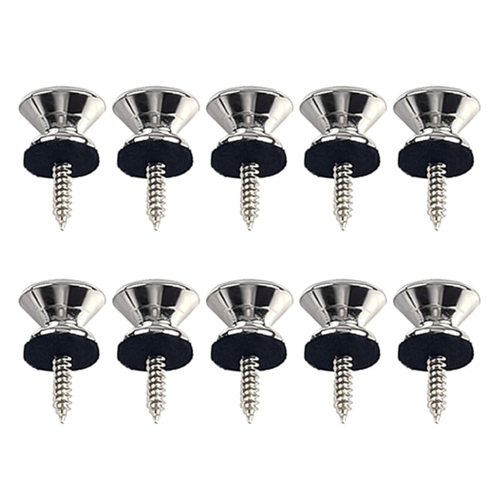 RYUJNDK 10Pcs Metal Heavys Duty Guitar Strap Lock End Pin Replacement ...