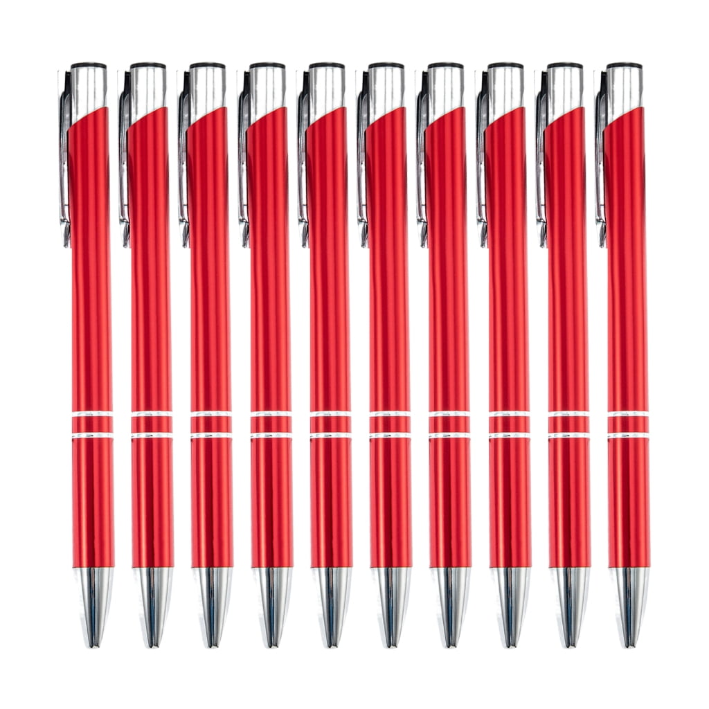 RYUJNDK 10x/Set Retractable Ballpoint Pen Metal Pen Journaling Pen 1 ...
