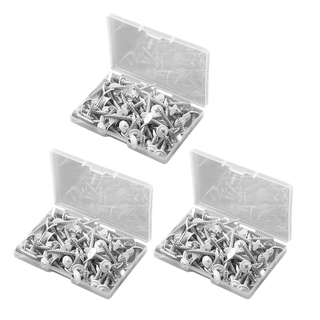 RYUJNDK 120Pieces Multipurpose White Trusses Head Screws Tapping for ...