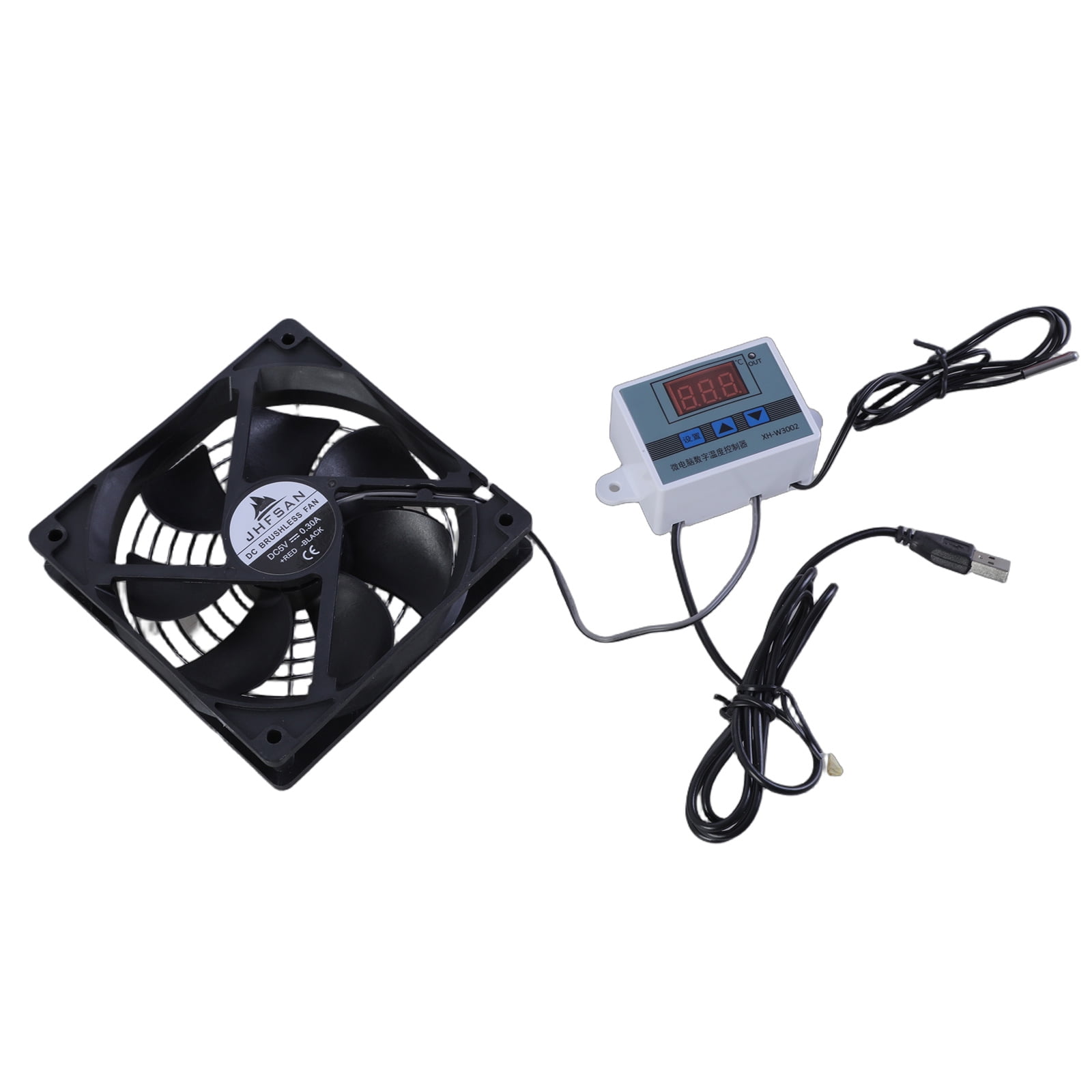 RYUJNDK 120mm 5V 1A USB Cooling Fan Systems with Temperature Control ...