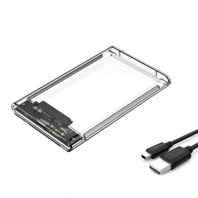 RYUJNDK 2.5Inch External Hard Disc Enclosure Featuring High Resiliences PC Shell and Easy Setups ...
