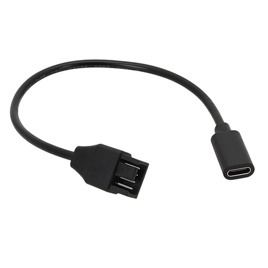 RYUJNDK 20cm Type C to 3Pin 4Pin Fan Extension Cable Computer Case ...
