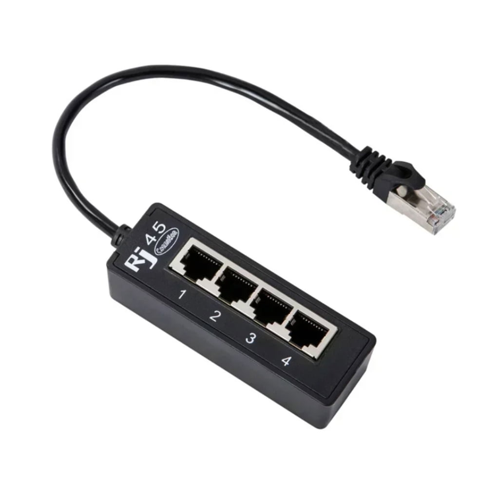 RYUJNDK 4 Port Ethernet Networking Splitter Adapter 4 Way Ethernet ...