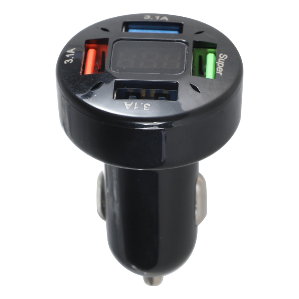 RYUJNDK 66W USB Car Charging Adapter 4 Port Fast Charging Car Charging ...