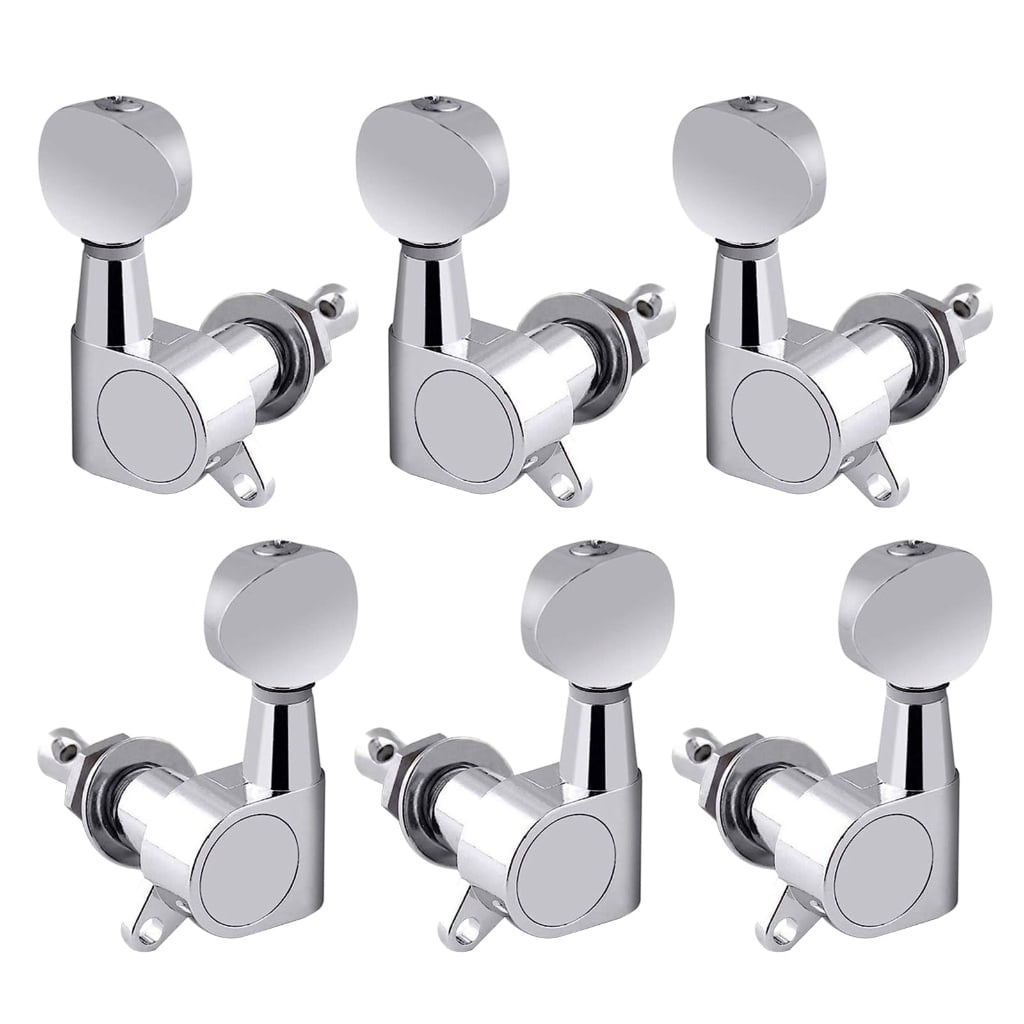 RYUJNDK 6Pcs Guitar String Tuning Pegs 3R+3L Tuner Machine Heads 1:14 ...