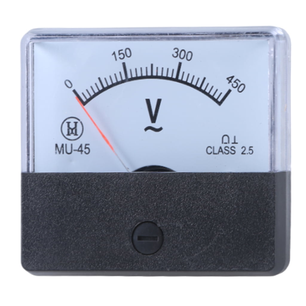RYUJNDK AC0-300Volt AC0-450V VAnalog Voltmeter, Square/Round Panel Voltages Meter,Display the ...