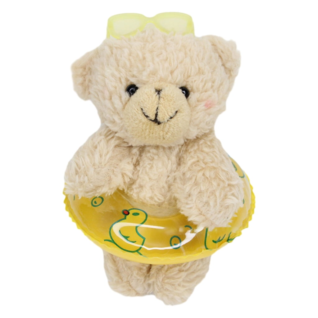 RYUJNDK Cartoon Plush Stuffed Dolls Toy Swimming Bowknot Bear Backpack ...