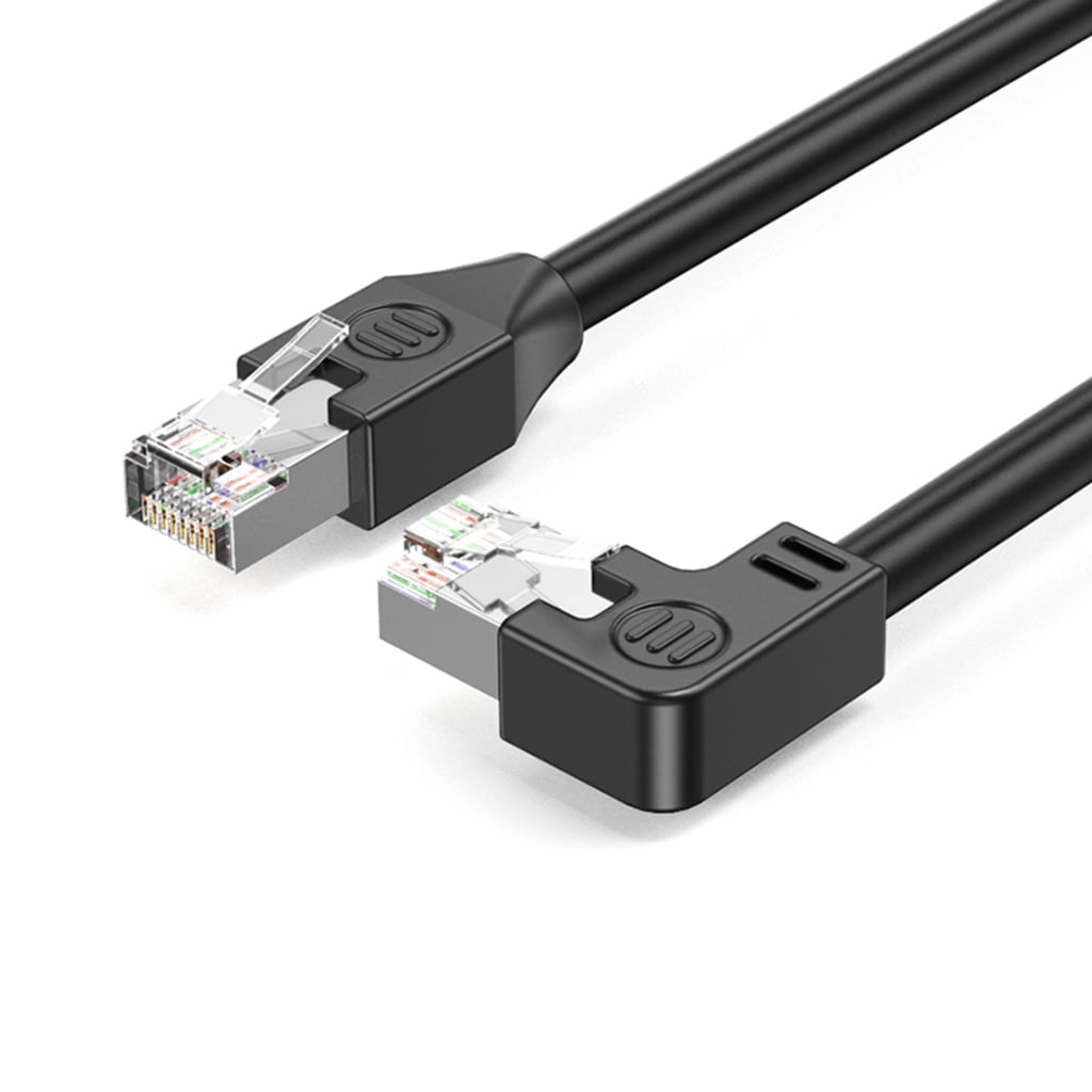 RYUJNDK Cat5e Networking Cord with Angled 45 Connectors Flexible Cat5e ...