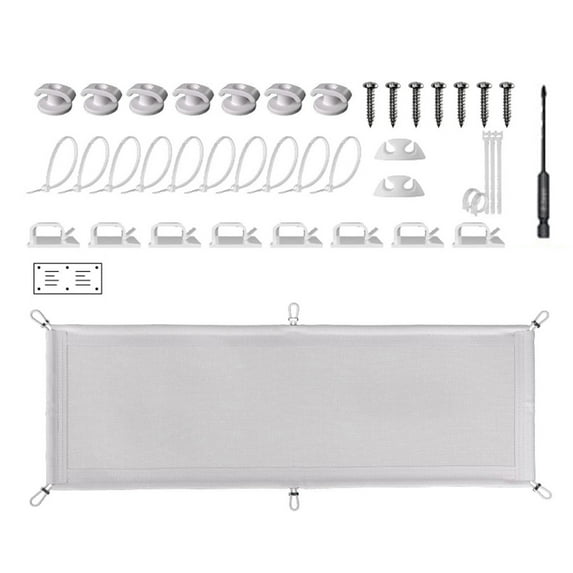 RYUJNDK Flexible Under Table Cord Management Net Storage Pockets for ...