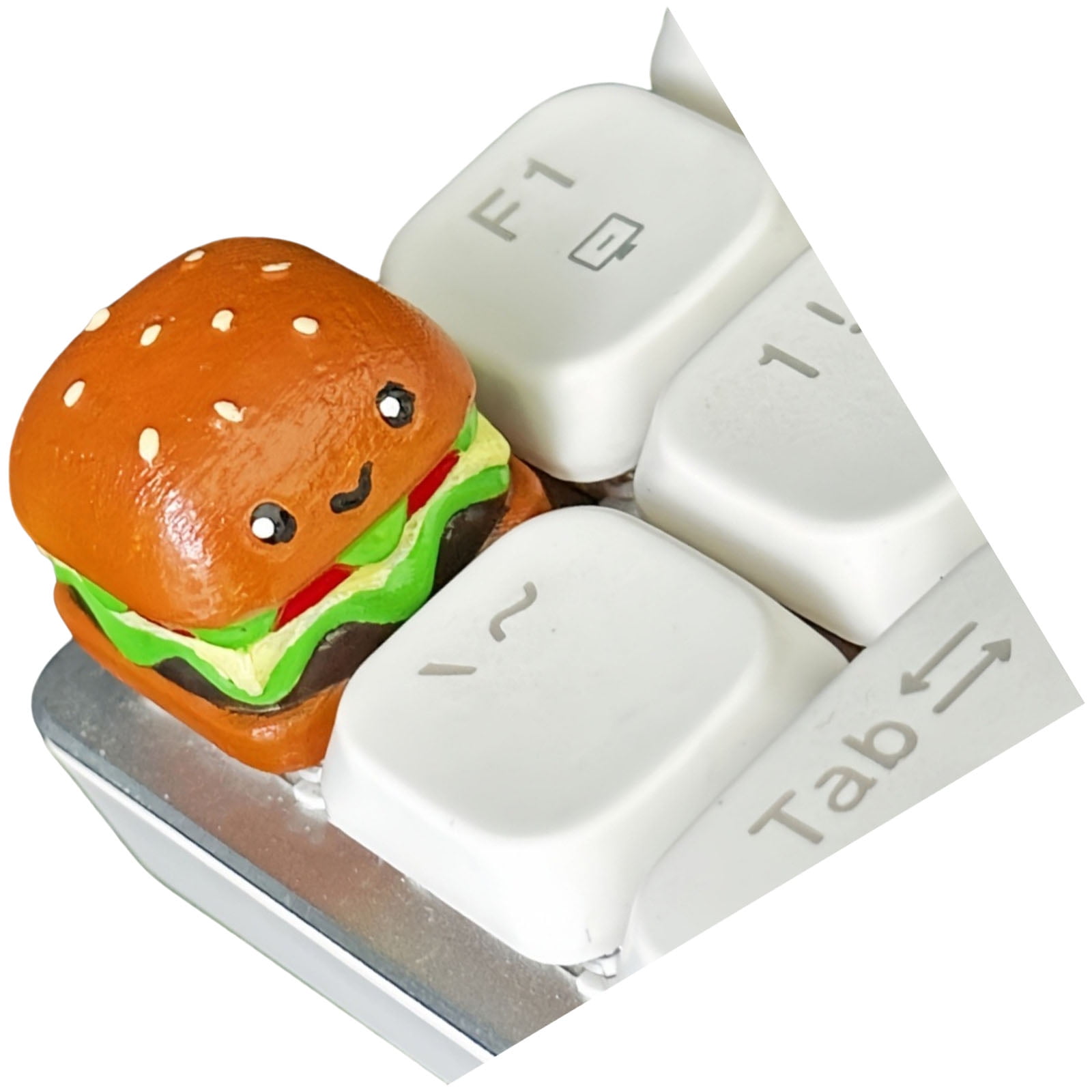 RYUJNDK Food Shape Keycaps Printed Food Theme Designs Smooth Surfaces ...
