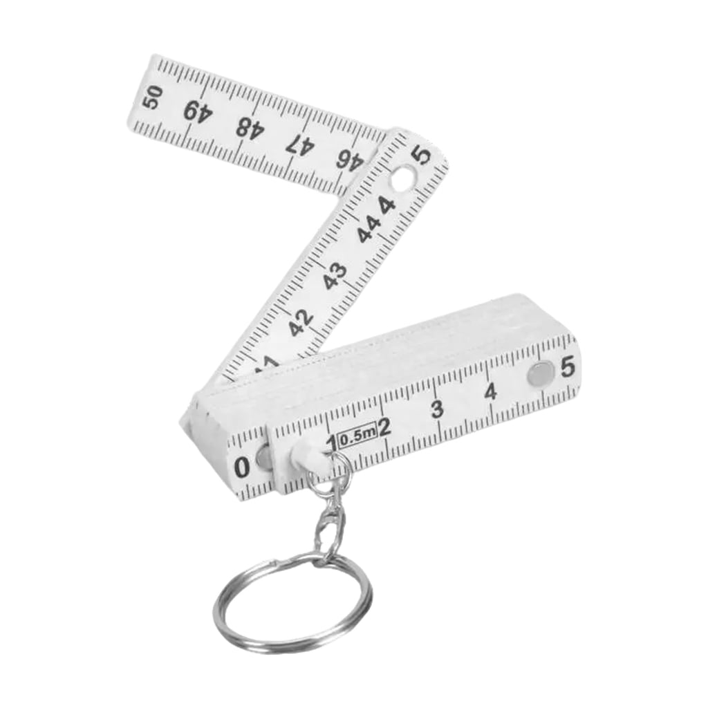 RYUJNDK Functional 50cm Foldable Ruler Keychains Small Measurement Tool ...