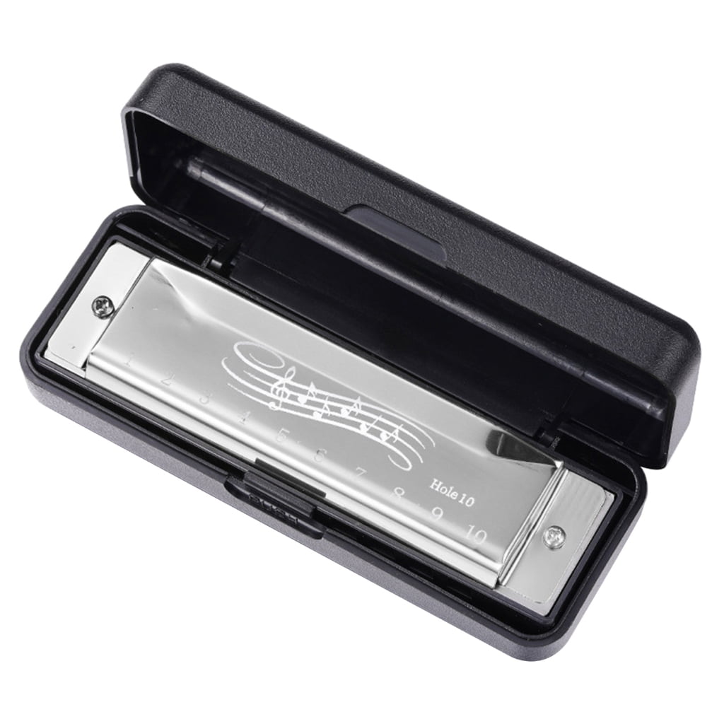 RYUJNDK Harmonica 10 Holes Harp 20 Tones Diatonic Harp Key of C Blues ...