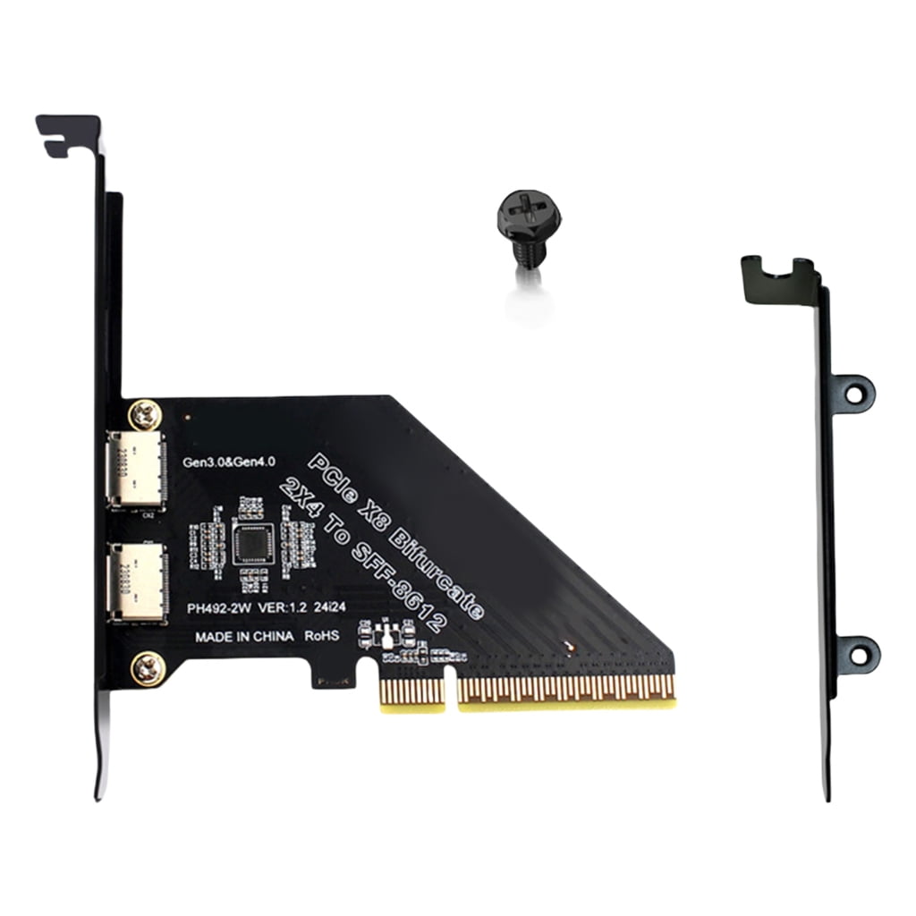 RYUJNDK PCIe 4.0X8 to SFF 8612 8611 Split Adapter Uplinking PCle Gen4x8 ...
