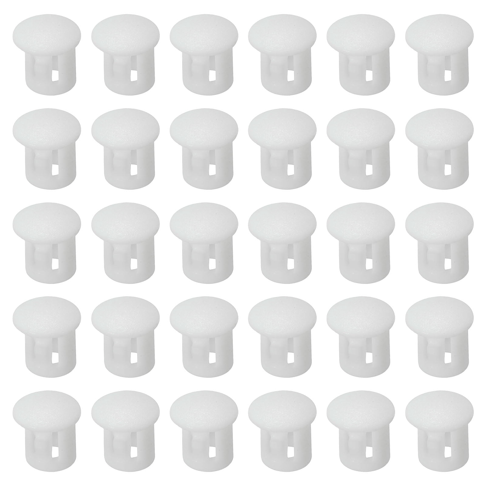 RYUJNDK Pack of 30 Flush Type Hole Plugs Drilling Hole White Screw Caps ...