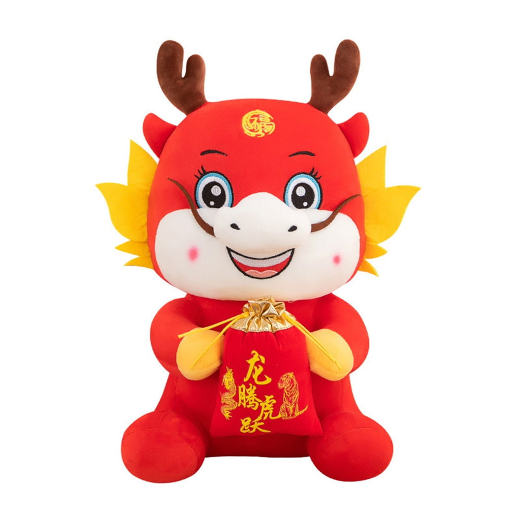 RYUJNDK Plush Toy Sitting Postures Dragon Mascots Lovely Dragon Plush ...