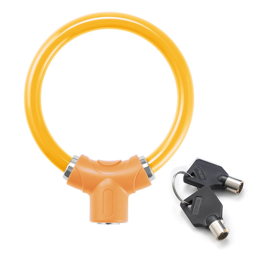 RYUJNDK Portable Bicycles Lock with Keys Cycling Lock Rings Shaped Road ...