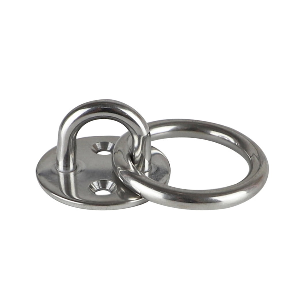 RYUJNDK Round Stainless Steel Pad Eye Hooks Ceiling Hooks Heavy Duty ...