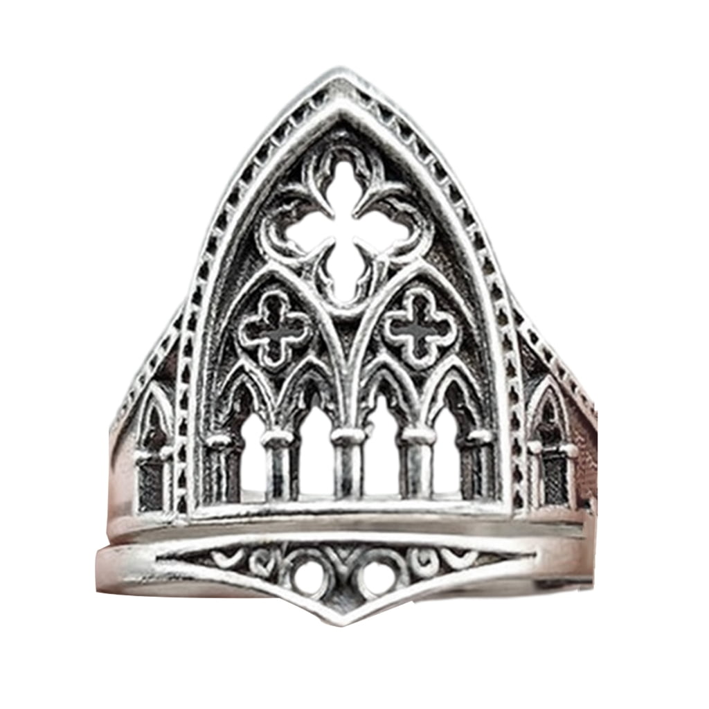 RYUJNDK Unique Crosses Pattern Rings Elegant Alloy Rings Charm ...