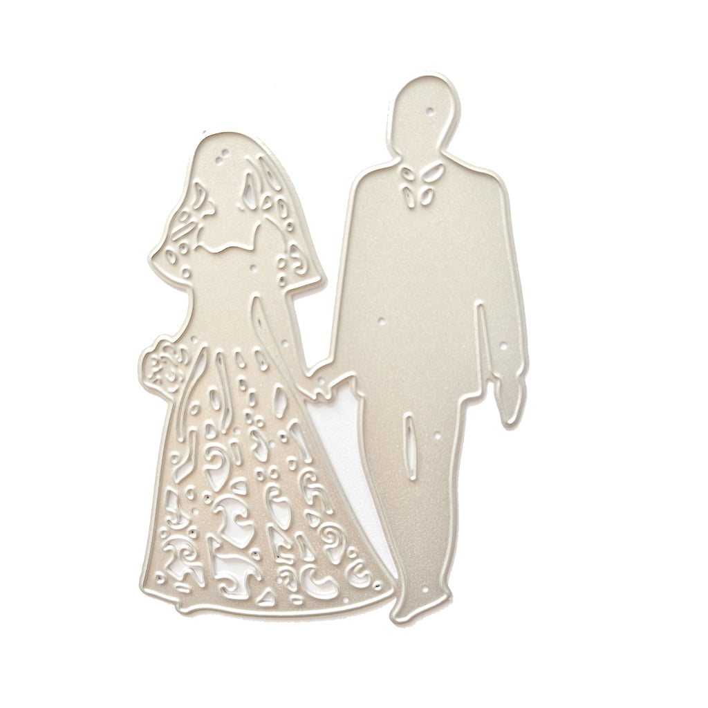 RYUJNDK Wedding Couple Die Scrapbooking Cut Dies Embossing Cutting Dies ...