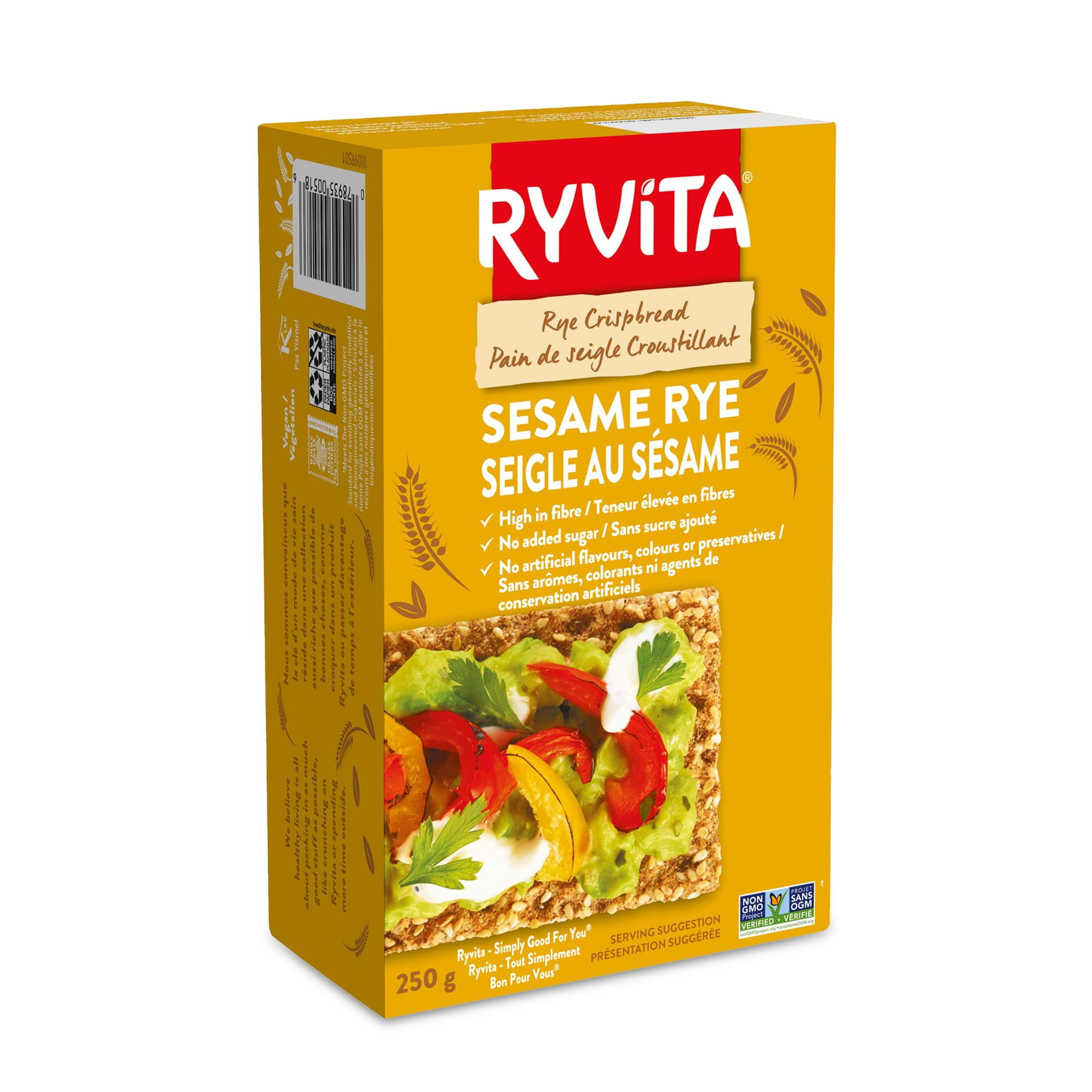 RYVITA Sesame Rye Crispbread, 125 GR HYZ01 - Walmart.com